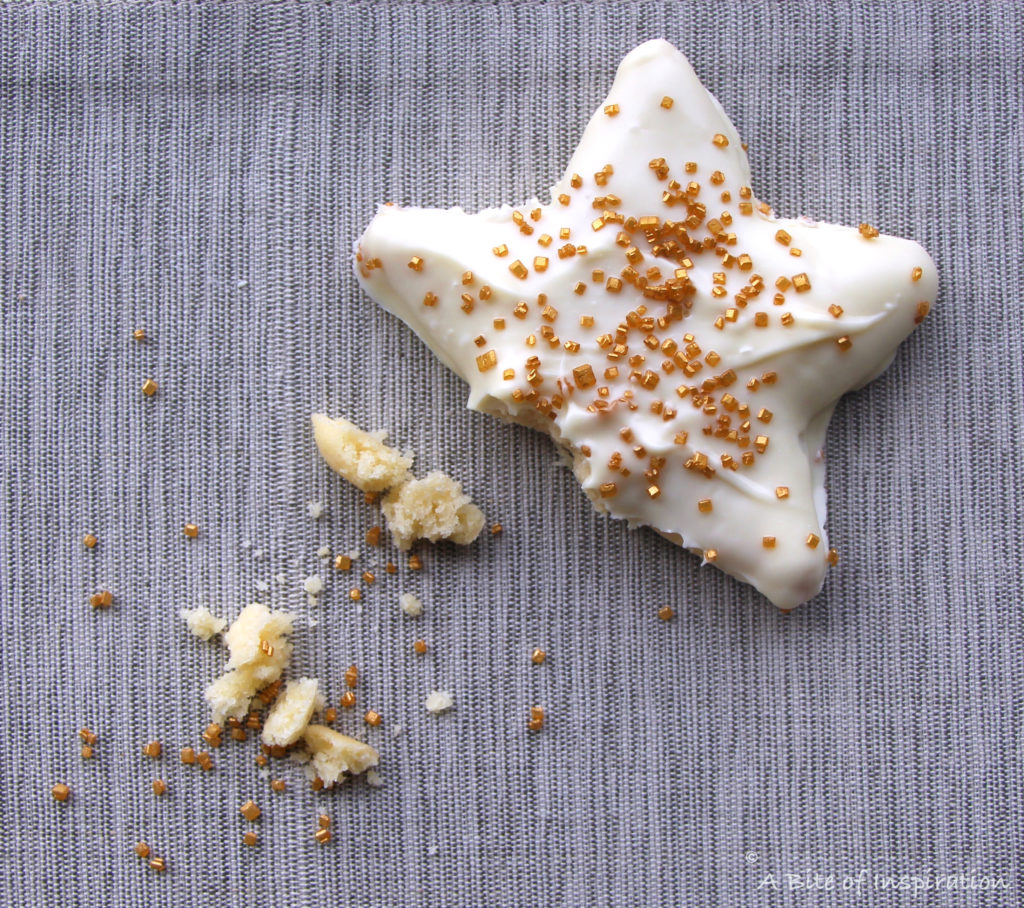 Gold Star White Chocolate Cookies- A Bite of Inspiration Food Blog