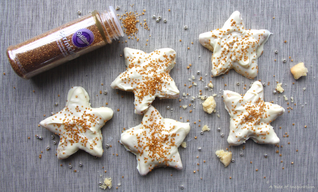 Gold Star White Chocolate Cookies- A Bite of Inspiration Food Blog